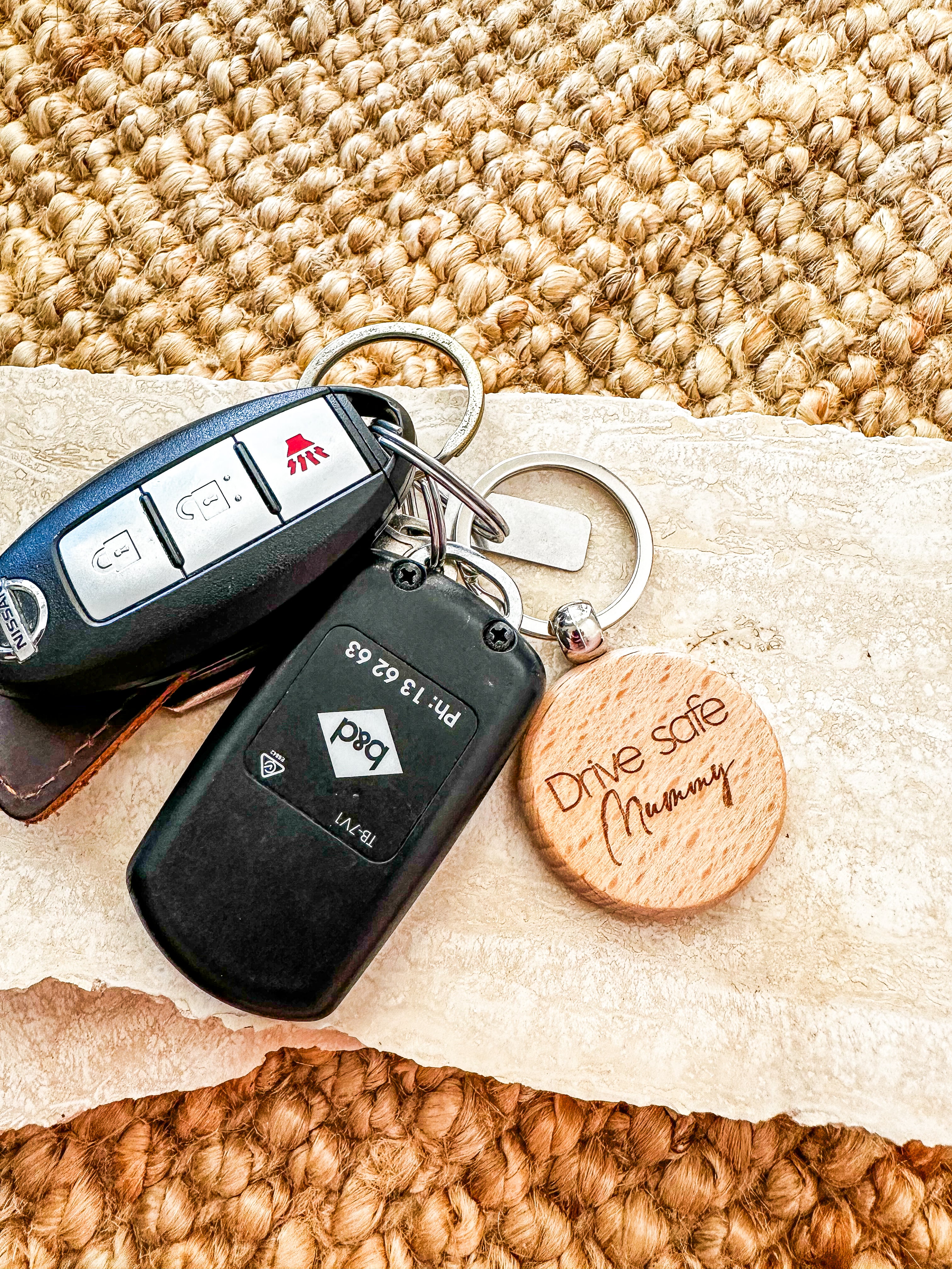 Custom Engraved Timber Keyring – K&R Collective